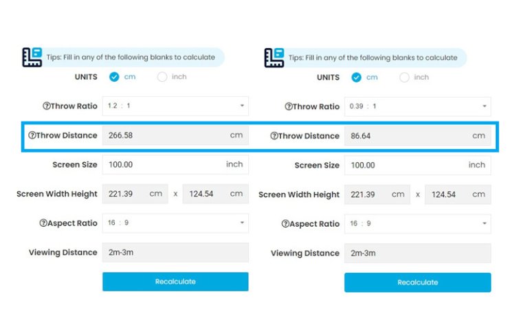 Projector Throw Ratio: All Things You Should Know - Projector1